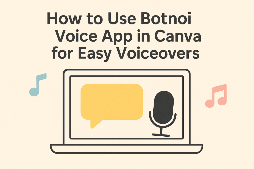 How to Use Botnoi Voice App in Canva for Easy Voiceovers - Graphic Design Resource