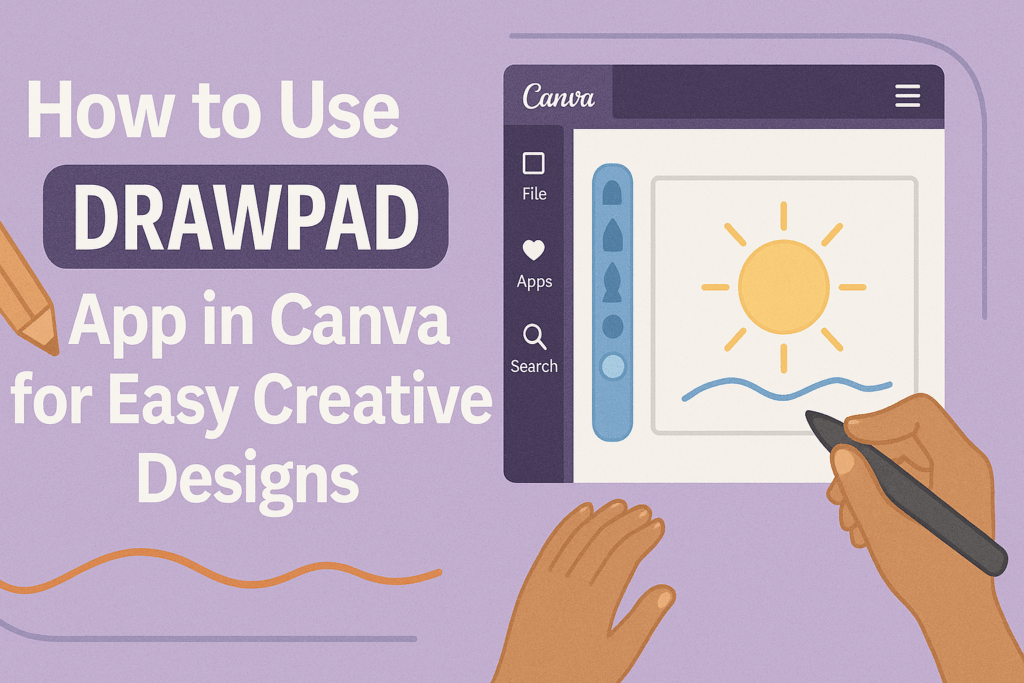 How to Use Drawpad App in Canva for Easy Creative Designs - Graphic Design Resource