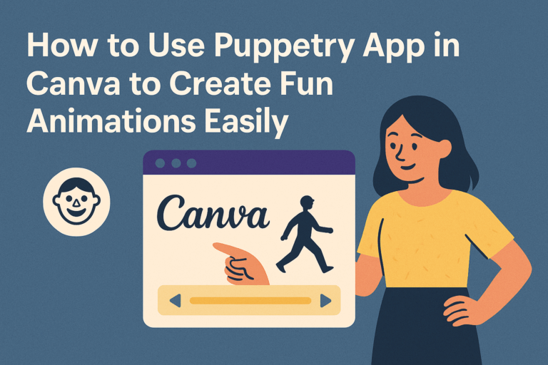 How to Use Puppetry App in Canva to Create Fun Animations Easily ...