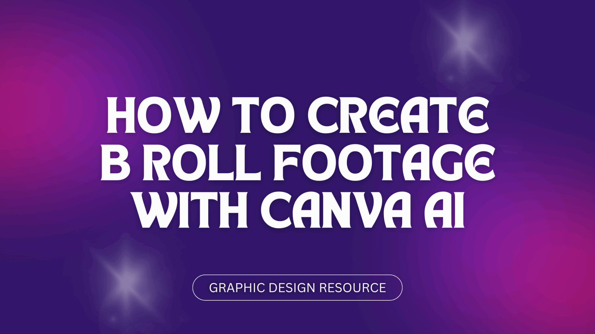 How to Create B Roll Footage with Canva AI - Graphic Design Resource