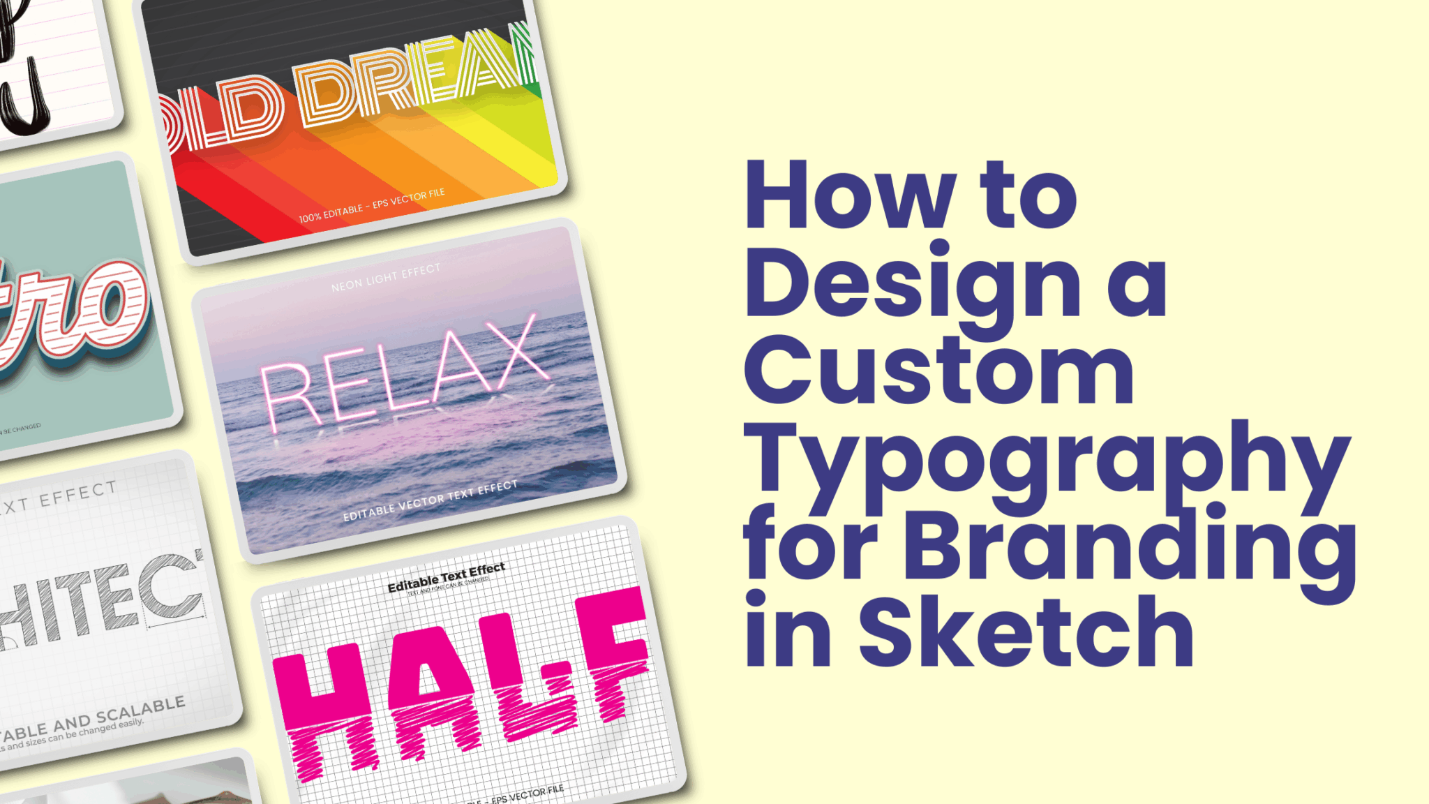 How to Design a Custom Typography for Branding in Sketch - Graphic ...