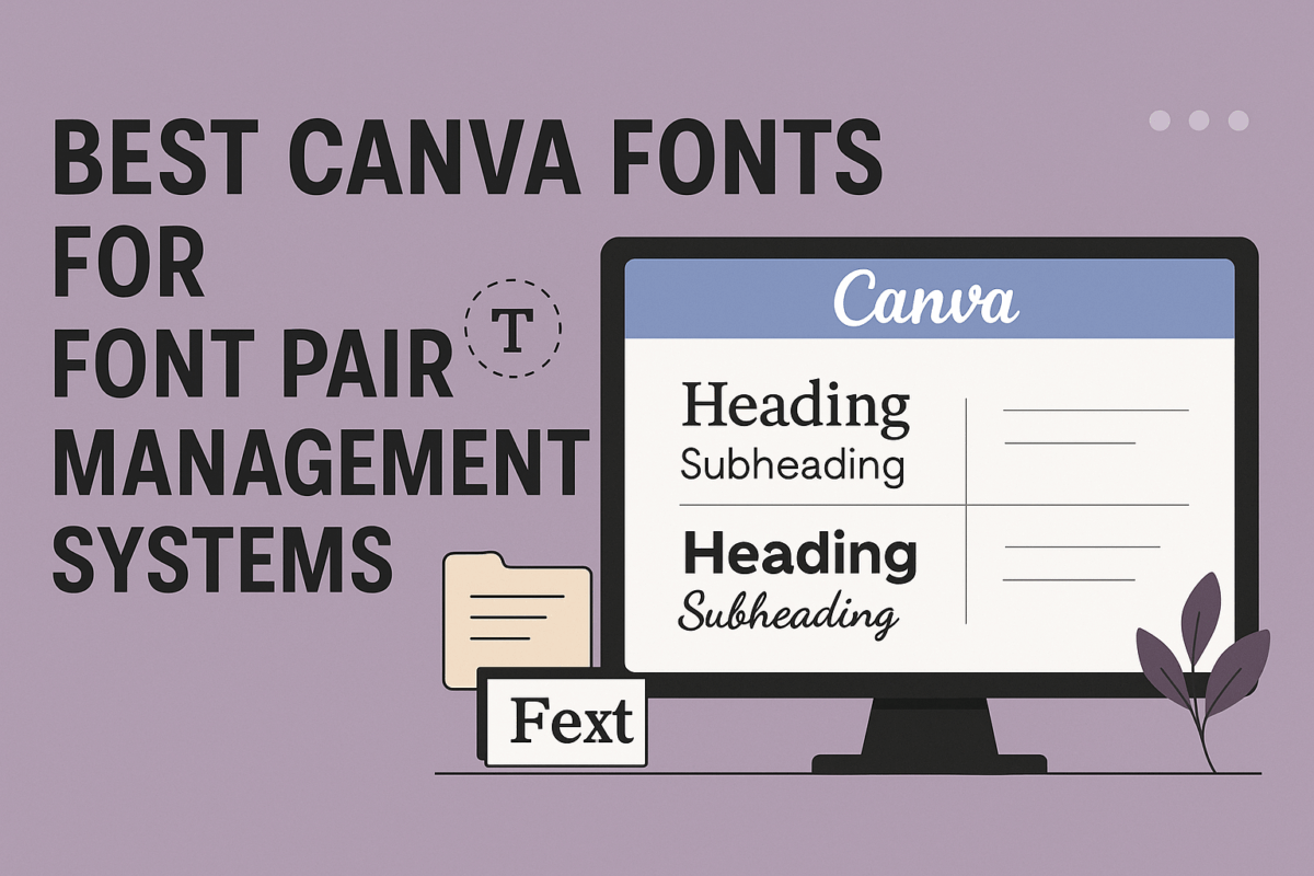 Best Canva Fonts For Font Pair Management Systems - Graphic Design Resource
