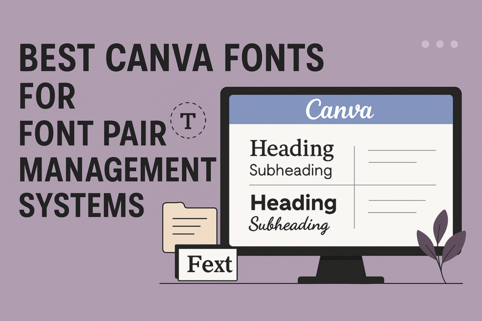 Best Canva Fonts For Font Pair Management Systems - Graphic Design Resource