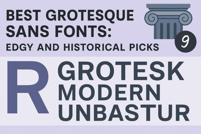 Best Grotesque Sans Fonts