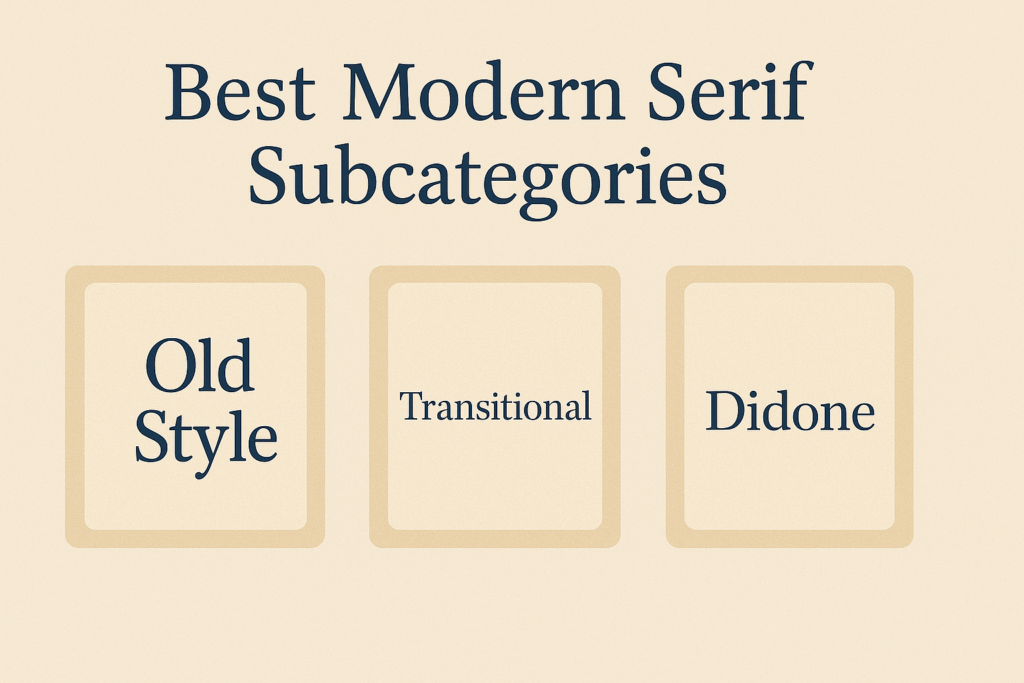 Best Modern Serif Subcategories: Old Style, Transitional, Didone ...