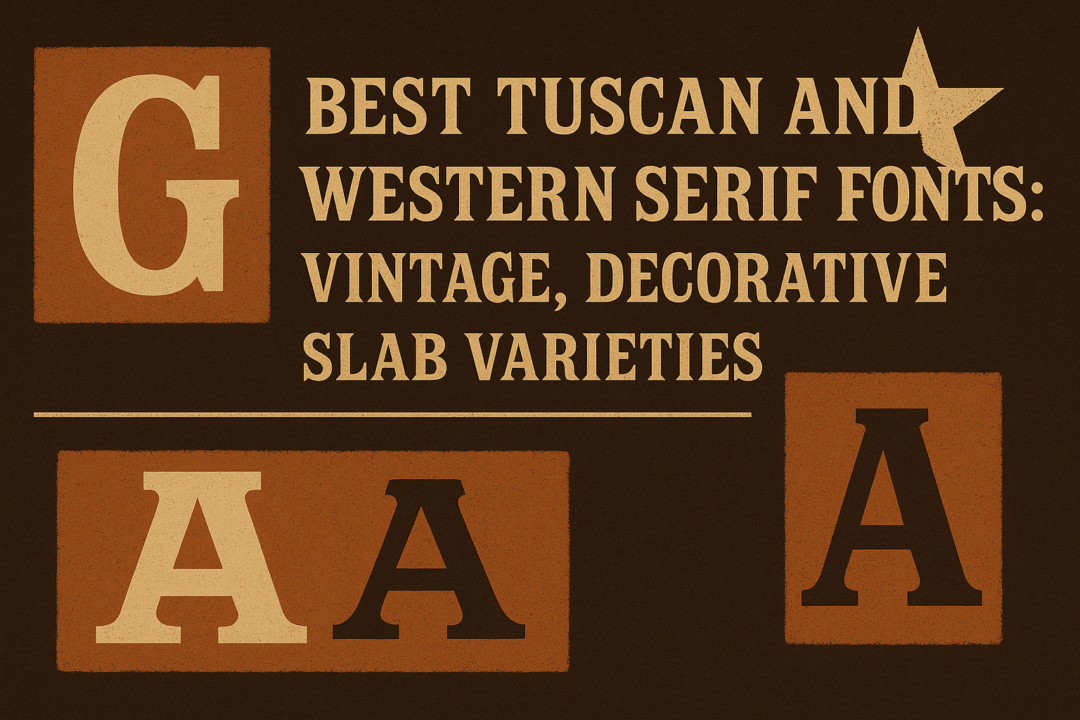 Best Tuscan And Western Serif Fonts - Graphic Design Resource