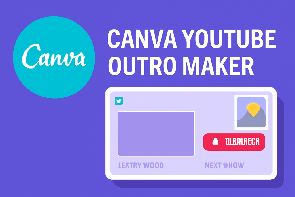 Canva YouTube Outro Maker - Graphic Design Resource