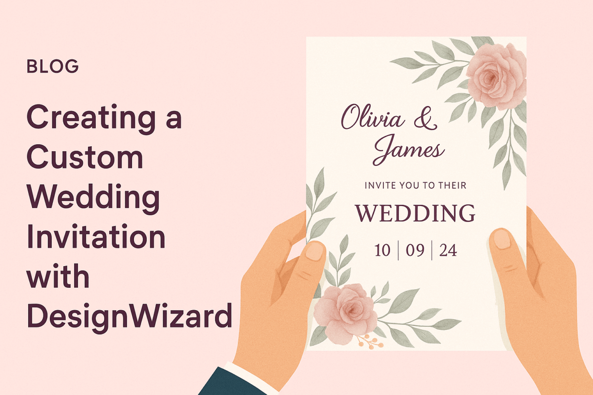 Creating a Custom Wedding Invitation with DesignWizard - Graphic Design ...
