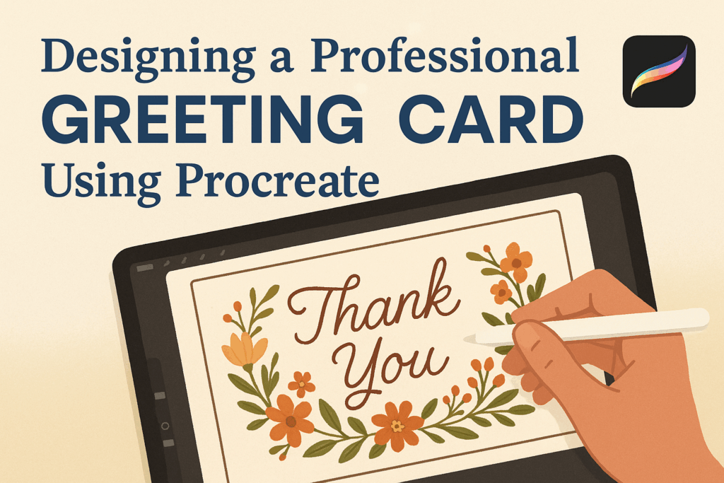 Designing a Professional Greeting Card Using Procreate - Graphic Design ...