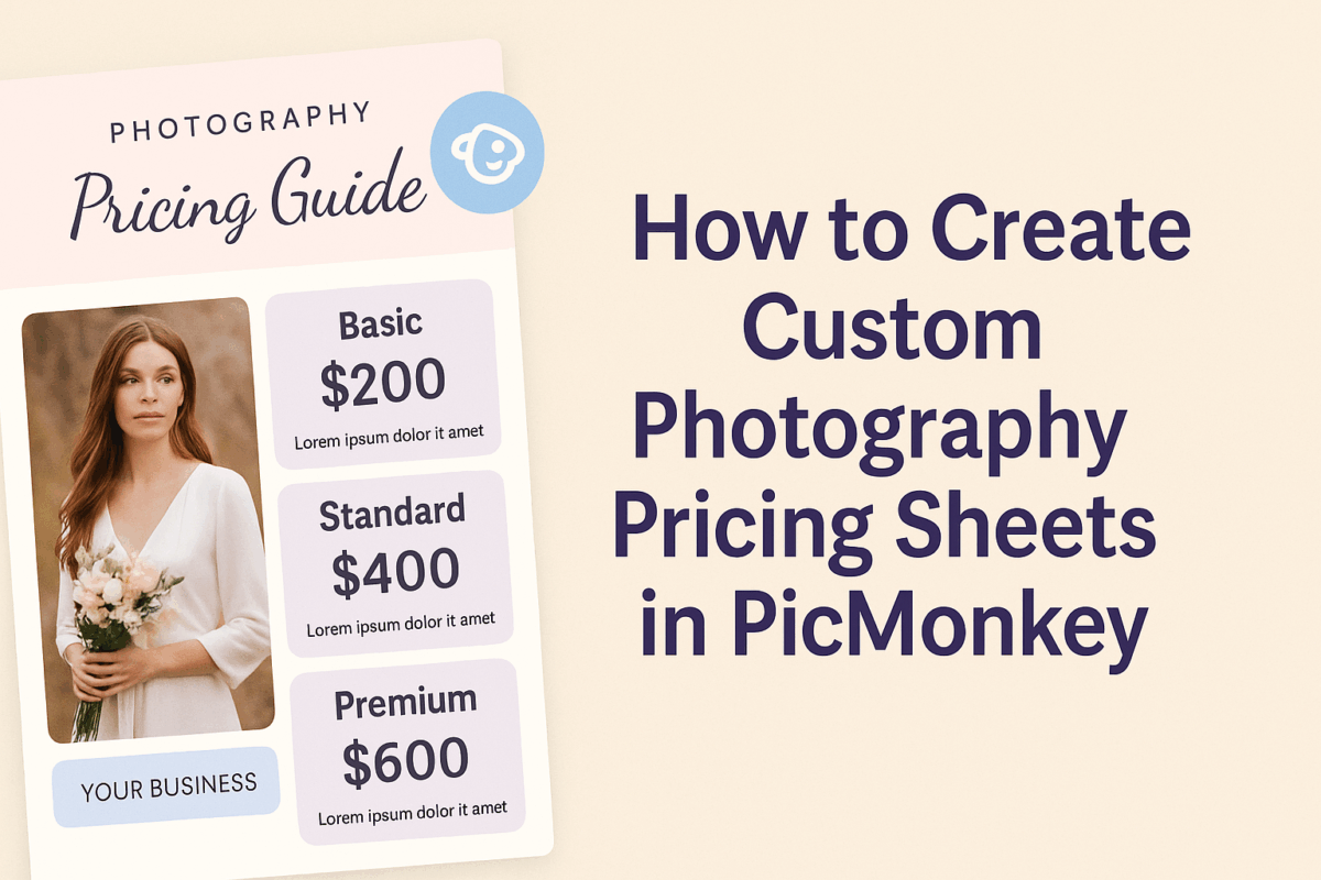 How to Create Custom Photography Pricing Sheets in PicMonkey - Graphic ...