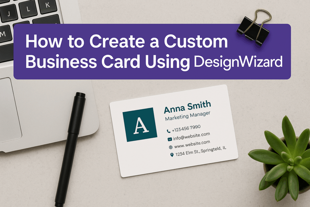 How to Create a Custom Business Card Using DesignWizard - Graphic ...