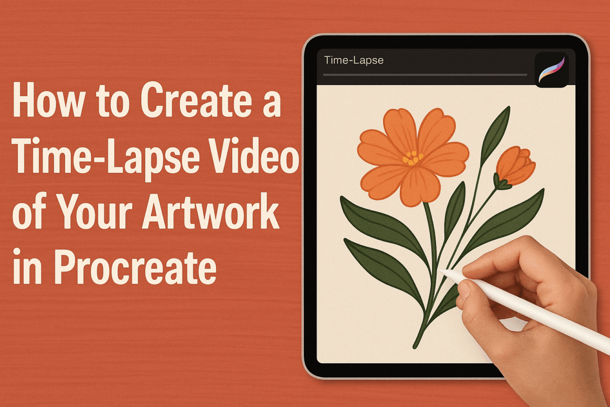 How to Create a Time-Lapse Video of Your Artwork in Procreate - Graphic Design Resource