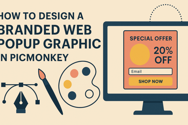 How to Design a Branded Web Popup Graphic in PicMonkey