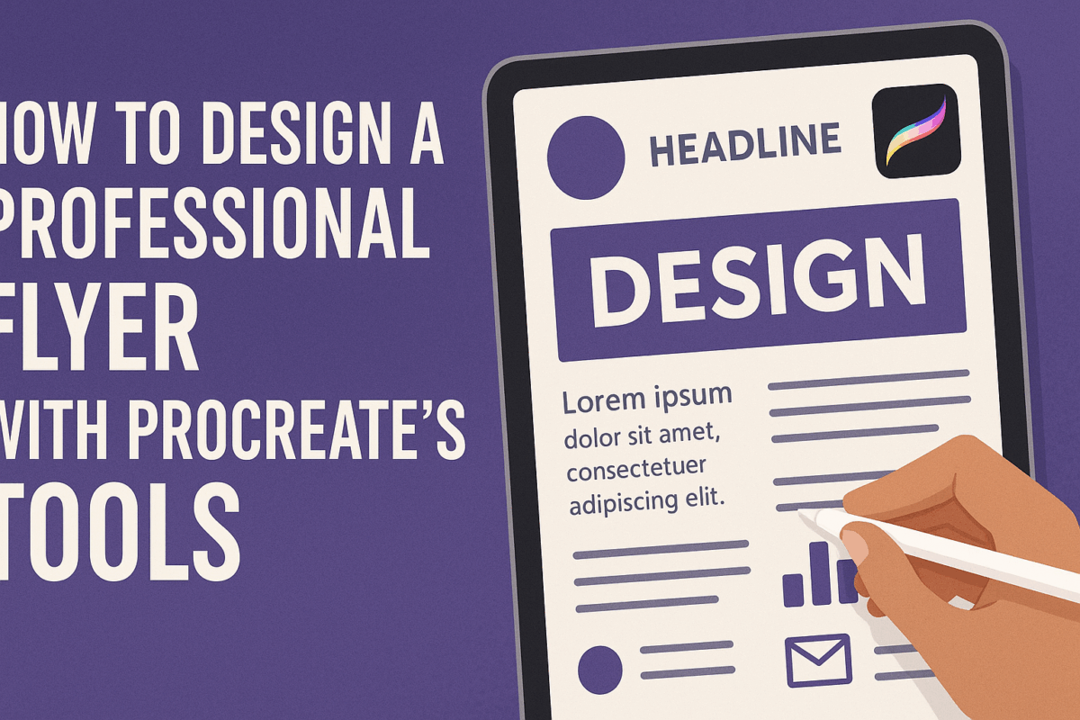 How to Design a Professional Flyer with Procreate’s Tools - Graphic ...