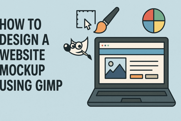 How to Design a Website Mockup Using GIMP - Graphic Design Resource