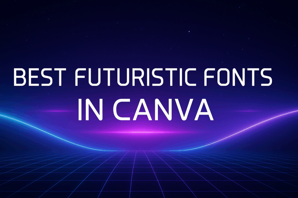 Best Futuristic Fonts in Canva - Graphic Design Resource