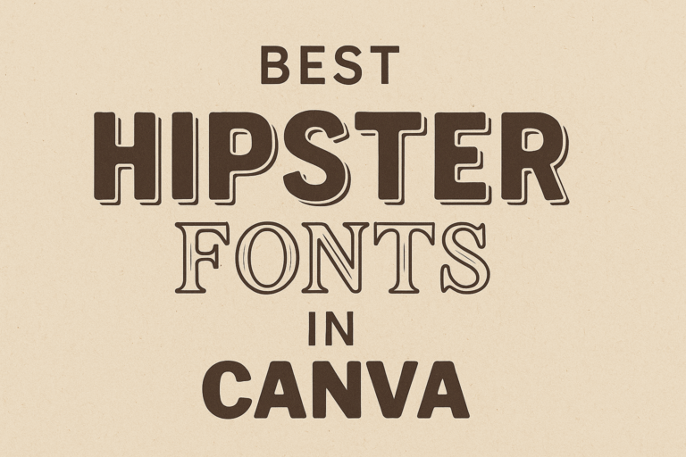 Best Hipster Fonts in Canva - Graphic Design Resource