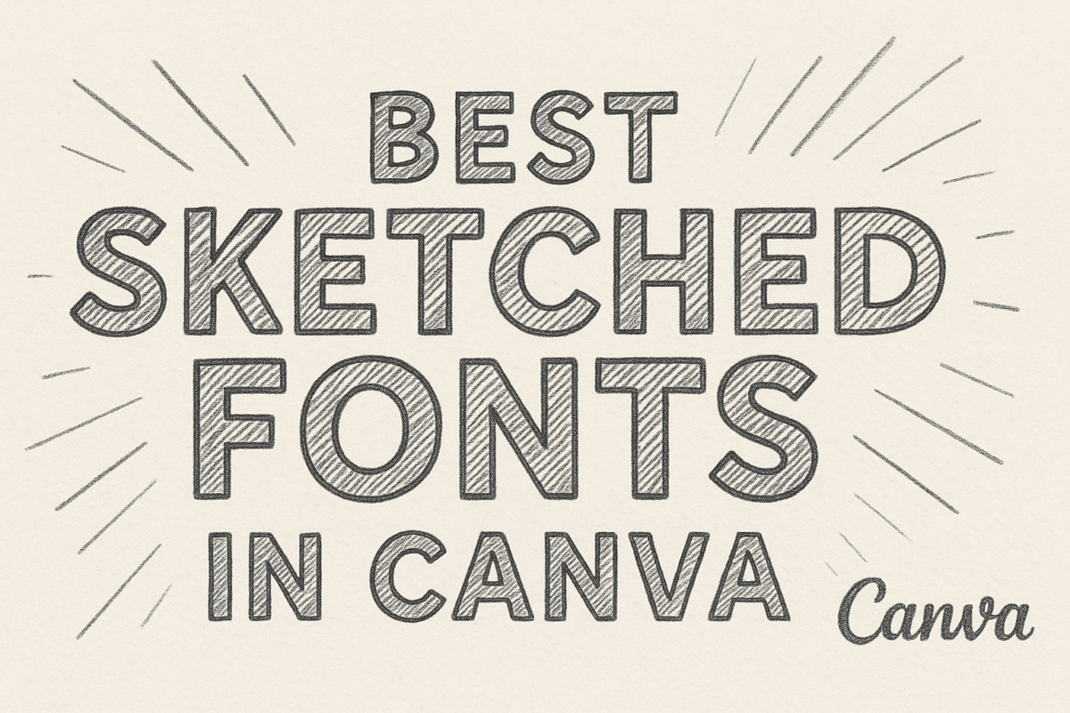 Best Sketched Fonts in Canva - Graphic Design Resource