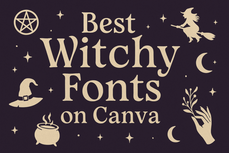Best Witchy Fonts on Canva - Graphic Design Resource