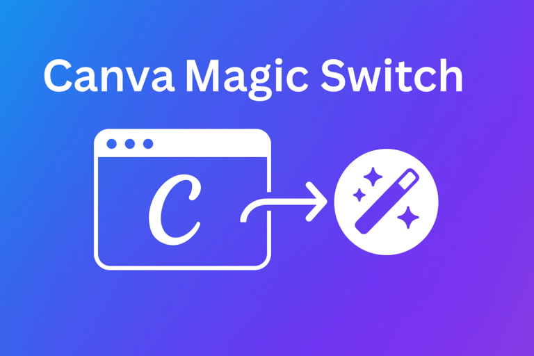 Canva Magic Switch - Graphic Design Resource