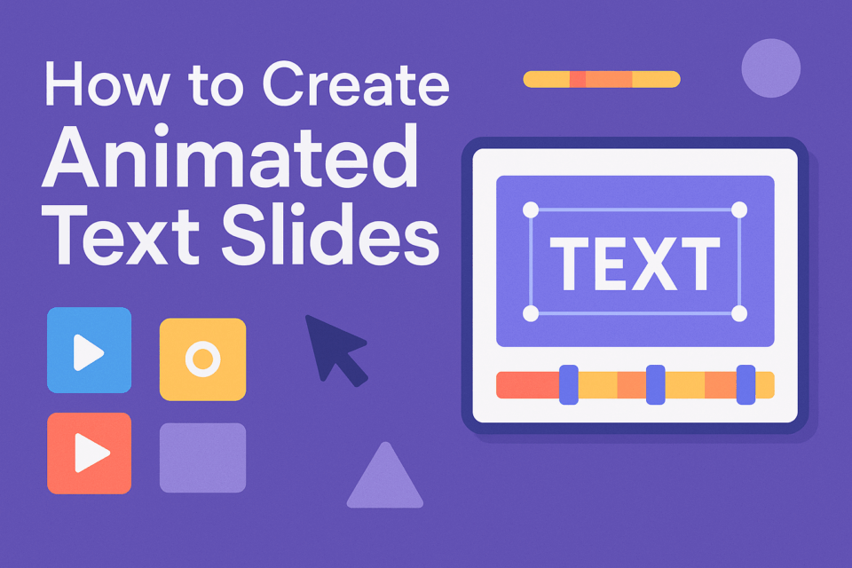 How to Create Animated Text Slides - Graphic Design Resource