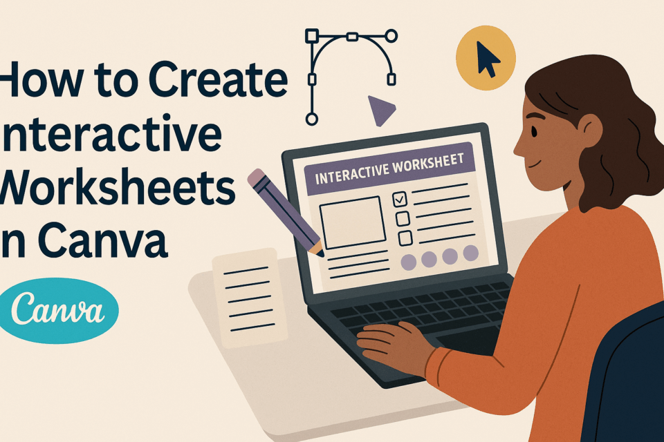How to Create Interactive Worksheets in Canva - Graphic Design Resource