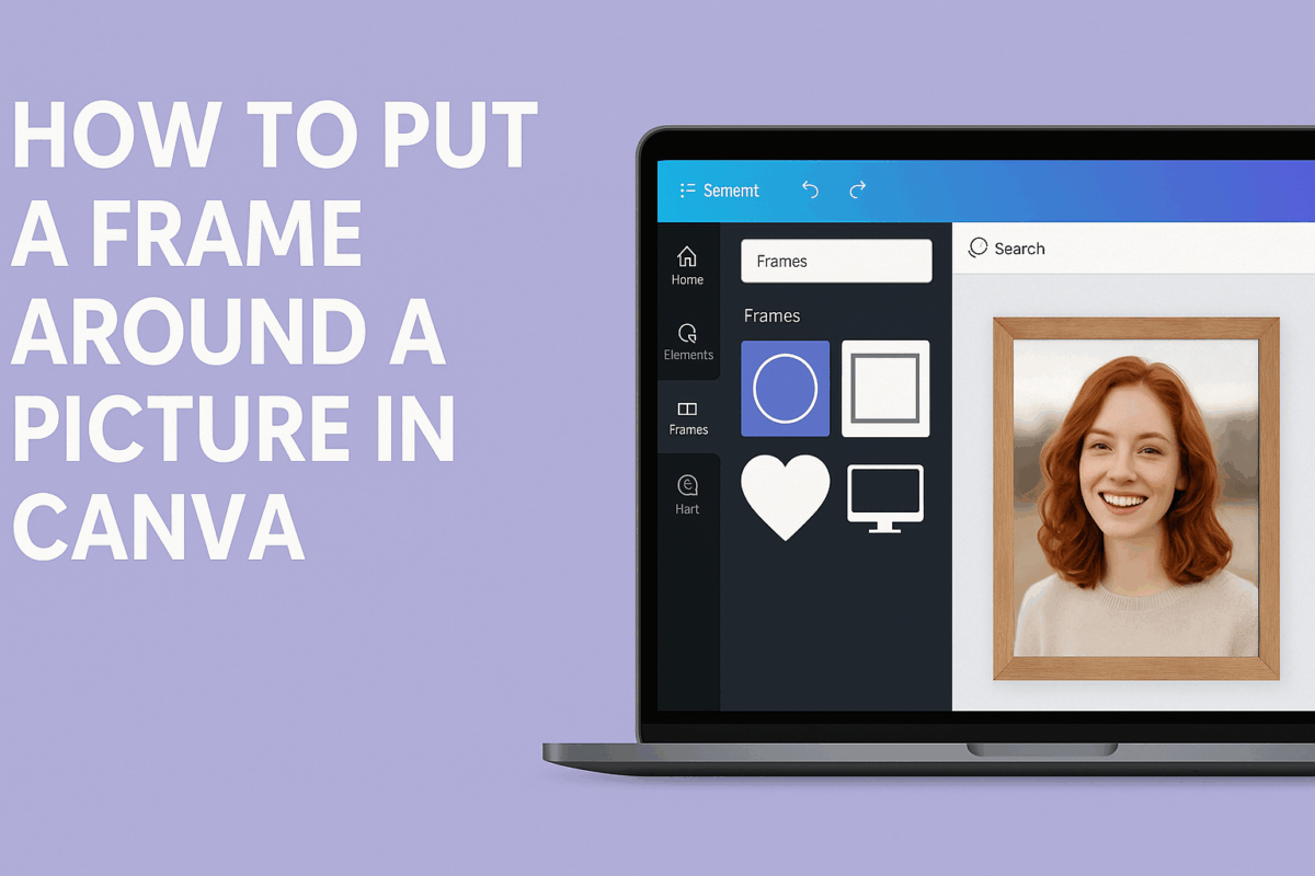 How to Put a Frame Around a Picture in Canva - Graphic Design Resource